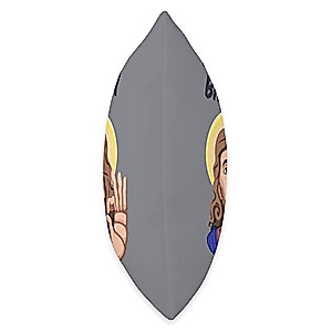 Old Funny Sarcastic Birthday Gag Jesus Happy 60th Birthday See You Soon Throw Pillow, 16x16, Multicolor