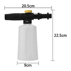 FUNTECK Foam Cannon for Karcher K Series, Adjustable Snow Cannon Foam Lance kit, Compatible with Karcher’s K2/K3/K4/K5/K6/K7 Pressure Washer