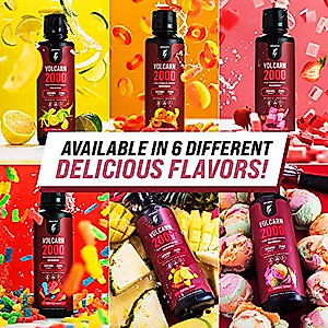 InnoSupps Volcarn 2000 - Advanced Fat Burning Liquid | L-Carnitine, GBEEC, Boost Energy, ATP Enhancer | Caffeine Free, No Artificial Sweeteners | 32 Servings (Candy Peach Rings)