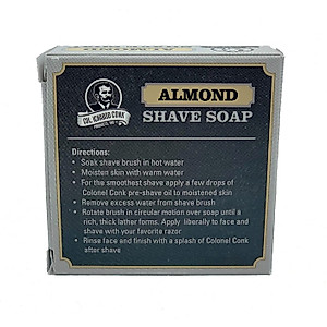 Col. Conk Almond Shaving Soap 3.75 Ounce Large