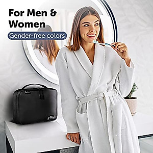 AvaJex Hanging Travel Toiletry Bag for Men & Women - Toiletry Organizer Medium Capacity - Portable Waterproof Hygiene Bag with Detachable Pouches & 5 Compartments for Toiletries Makeup Cosmetics