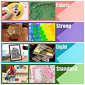 Lzerking Cutting Mat for Cricut 7 Pack Accessories and Supplies Standard Light Strong Frabic Cut Pads Cricket Cards Variety Replacement for Cut Machine Maker/Maker 3/Air/Air 2 with Scraper Pick Needle