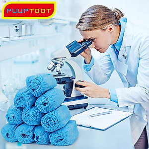 Disposable Shoe Cover - 100 Pack (50 Pairs), Non Woven Fabric Waterproof Non-slip Boot Cover for Indoor Outdoor