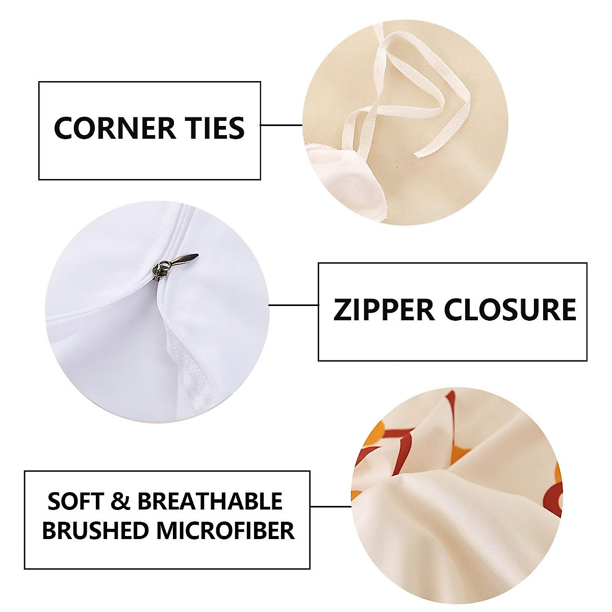 VIVIHOME 2PCS Safari Animal Duvet Cover, Twin Bedding, Boys Kids Bedding, Zoo Jungle Animal Tiger Lion Elephant Zebra Giraffe African Wildlife Wild Animal Comforter Bedspread Quilt Cover, 1 Pillowcase