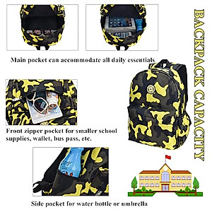Armbq Kids Backpack for Boys Camo Print Elementary School Bag Preschool Daypack Outdoor Kindergarten Bag