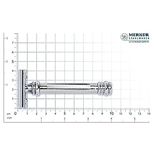 Merkur Heavy Duty Long Barber Pole Safety Razor, Chrome