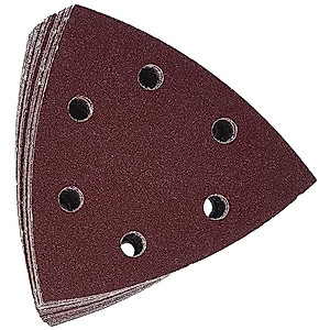 Bosch 2607017109 Sanding Sheet-Set for Delta Sander, 0 V, Red, 93 mm, Set of 25 Piece
