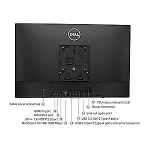 Newest Dell OptiPlex 7480 All-in-One Business Desktop, 24 FHD Display, Intel Core i5-10500 6 Cores Processor up to 4.5GHz, 16GB DDR4 RAM, 512GB PCIe SSD, Windows 10 Pro, Black (Renewed)