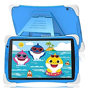 Tablet for Kids, Kids Tablet 10.1 Inch, Android 12 2+32GB, 1280 * 800 IPS HD Screen, Toddler Tablet with WiFi, Parental Control, Kids Tablet 10 inch with Case Included, Google Store, 6000mAh, Blue