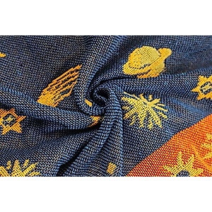 Boho Throw Blanket for Couch, Soft Woven Cotton Jacquard Tassels Throw Blankets for Bed Bohemian Couch Sofa Chair Slipcover Bedspreads Knitted Rug Bed Couch Protector Case for Home Office Decor