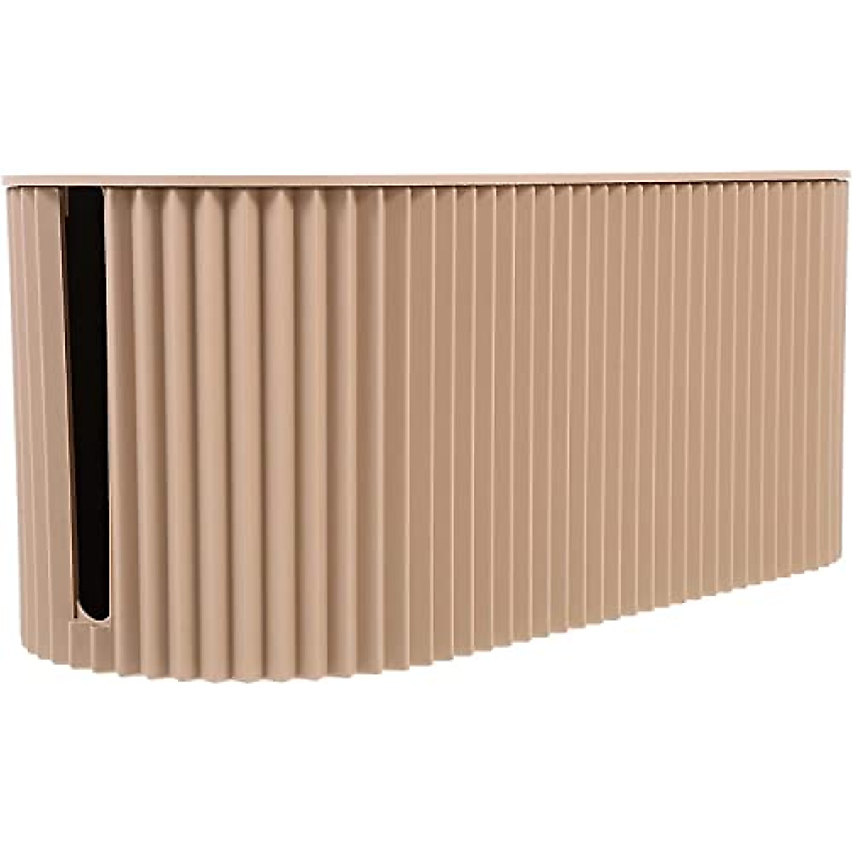 Cable Management Box Large by Desk York - Cord Organizer Box to Hide Power Strips - Surge Protector Cable Organizer Box for Home and Office - Cord Hider and Management Brown Box with Wire Organizer