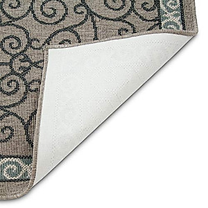 Pilgrim Home and Hearth Pilgrim 19649-1 Fireplace Hearth Rug, 46" 28", Beautiful