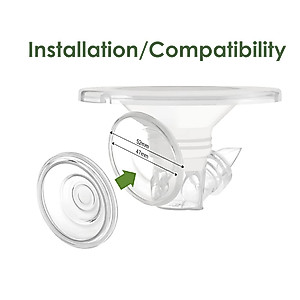 Maymom Duckbill Valve & Silicone Diaphragm Compatible with Momcozy S9/S10/S12, FEISIKE Cup 2011 Version, TSRETE Wearable Breast Pump; Replacement Pump Parts for Wearable Pumps, 2pc