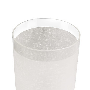 Anmire 2 Pack White Frosted Glass Lamp Shade, Cylinder Light Fixture Replacement Globe or Cover with 1-5/8-Inch Fitter for Pendant Light Chandelier Wall Sconce G0099