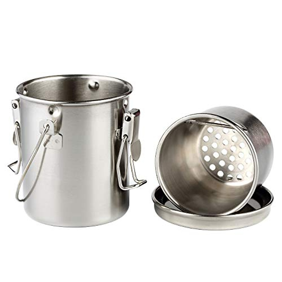 MYARTOOL Paint Brush Washer, Portable Leak-Proof Brush Cleaner with Lid and Filter Screen, 3-1/4" tall x 3" dia.