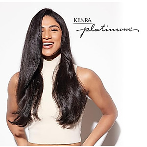 Kenra Platinum Silkening Heat Crème | Brilliant Shine Thermal Styler | Reduces Hot Tool Passes by 50% | Prevents Breakage & Improve Manageability | Heat Protectant | All Hair Types | 3.4 fl. Oz