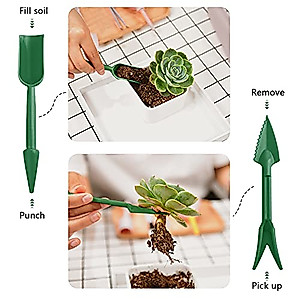 Succulent Gardening Tools, Squirt Bottle for Indoor Plants, Garden Scissors Pruning Shear, Bonsai Transplanting Tools Repotting Mat, Succulent Watering Bottle Terrarium Kit, Gardening Gifts for Women