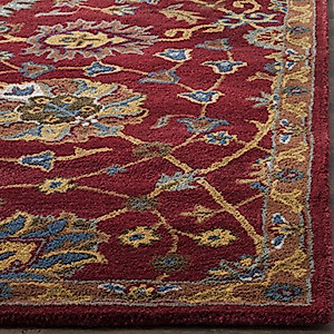 Safavieh Heritage Collection 11' x 15' Red HG655A Handmade Traditional Oriental Wool Area Rug