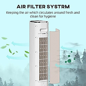 HOMCOM 42" 2-In-1 Evaporative Air Cooler, Portable Cooling Fan for Home Office with 3 Modes, 3 Speeds, Remote Control, Timer, LED Display, 1.3 Gal Water Tank, White