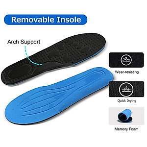 JFbaha Women's Road Running Shoes Walking Slip on Stretch Kni Comfort Breathable Lightweight Athletic Yoga Easy Sneakers Daily Shoes (Black, Numeric_6)