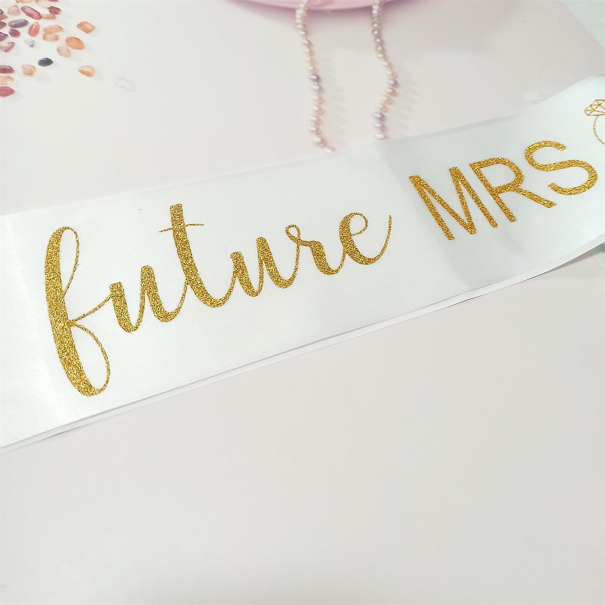 Magnusson's Garden Future Mrs Sash for Bride-to-Be, Bachelorette Party, Bridal Shower, Wedding Party Sash for Future Wifey