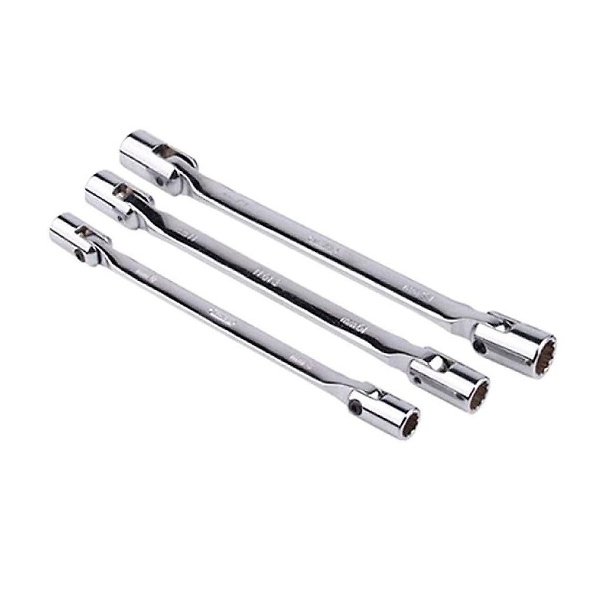 Multifunctional Swivel Box End Head Flexible Socket Wrench Spanner Set For Automotive Maintenance Home Improvement 3pcs Swivel Head Spanner Wrench Flexible Socket Double Point Spanner Hand Tool Wrench