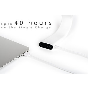 Luxe Cordless Eye Friendly LED Desk Lamp, USB Rechargeable up to 40 Hours of Continuous Light, Touch Control 6 Brightness Levels 3 Light Modes 360° Adjustable Modern Design Portable (Silver) (Silver)