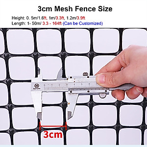 WDJBPSH Extra Long Garden Netting Fence, Multi-Purpose Backyard Lawn Safety Fencing, Large Temporary Barrier Chicken Wire Protection Yard (Color : H X L, Size : 1.2x30m/3.9ftx98.4ft)