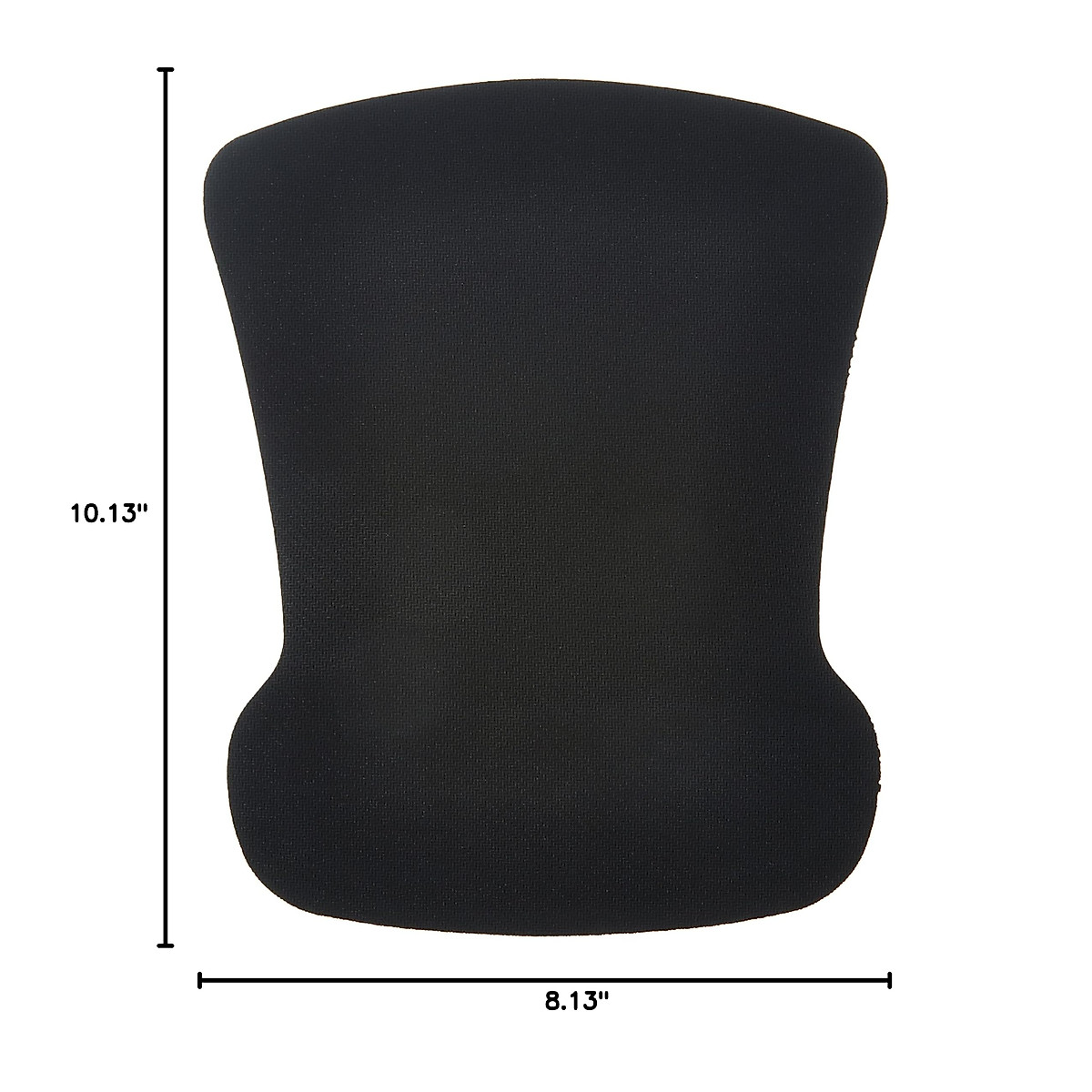 Amazon Basics Gel Computer Mouse Pad with Wrist Support Rest - Black