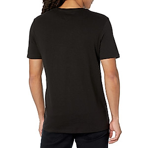 Tommy Hilfiger Mens Essential Short Sleeve Cotton Crewneck Pocket T-Shirt, Dark Sable, Large US