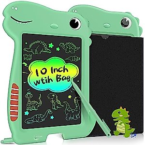 LEYAOYAO LCD Writing Tablet 10Inch Toddler Toys, Doodle Board with Bag Drawing Pad Gifts for Kids, Dinosaur Boy Toy Drawing Board Birthday, Drawing Tablet for Boys Girls 3-6 Years Old