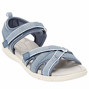 Comfortview Women's Wide Width The Annora Water Friendly Sandal - 10 W, Denim Silver