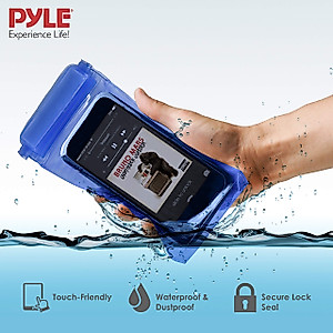 Pyle Auto 2-Channel Bridgeable Marine Amplifier - 200 Watt RMS 4 OHM Full Range Stereo w/ Wireless Bluetooth & Powerful Prime Speaker - High Crossover HD Music Audio Multi-Channel System