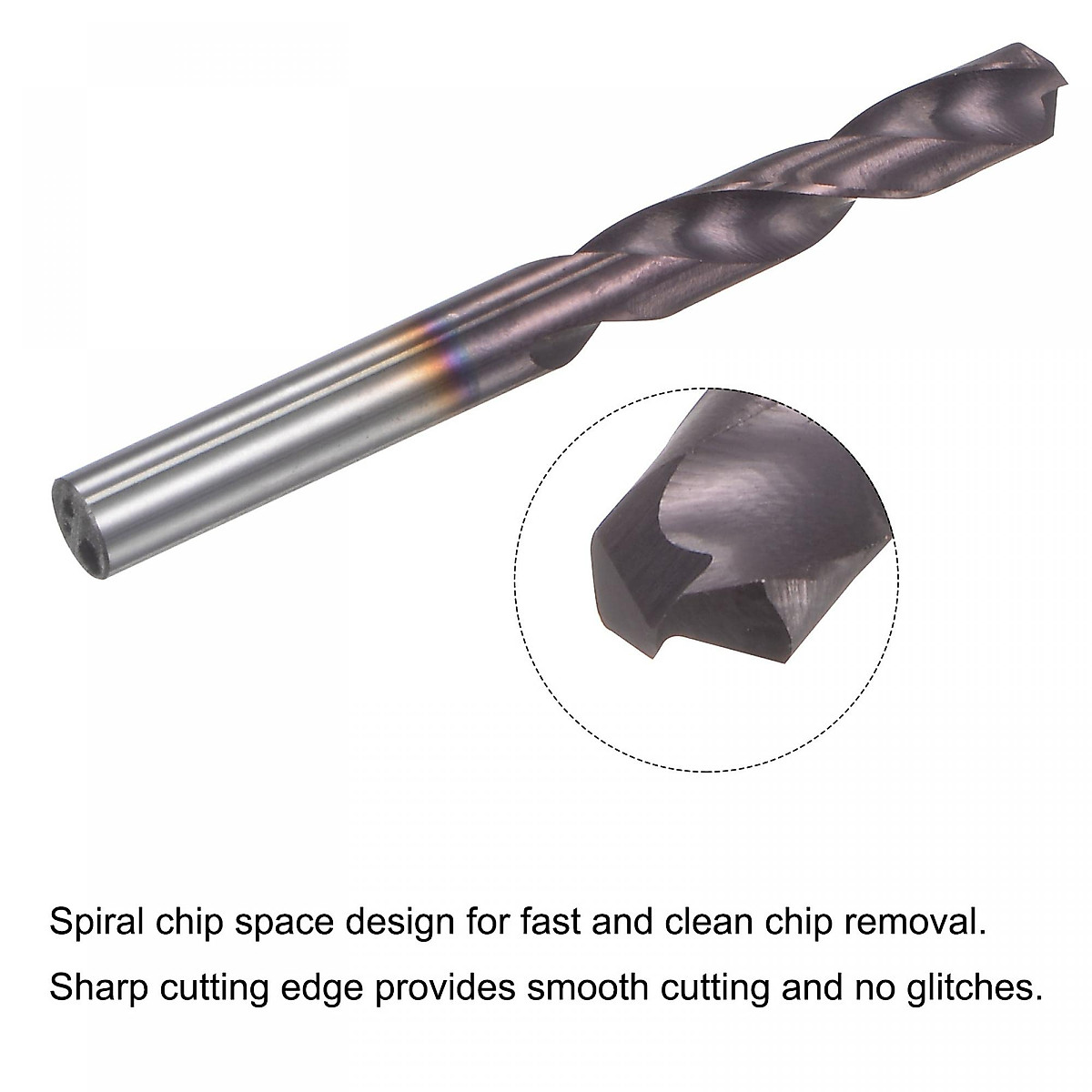 uxcell Carbide Twist Drill Bits 4.2mm, DIN K45 Tungsten Carbide AlTiSin Coated Jobber Drill Bits Straight Shank Drilling Cutter for Stainless Steel Alloy Steel