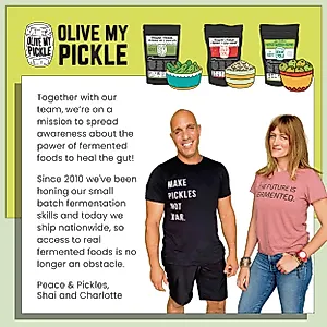 Olive My Pickle Fermented Kimchi - 48 Ounces | 3-Pack Bundle of Probiotic Daikon Radish Kimchi | Fresh & Flavorful Korean Food with Natural Probiotics for Gut Health - Perfect for Ramen & Spicy Noodles