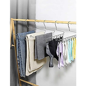 【4-Pack】 WAIKAS Pants Hangers,38cm, 304 Stainless Steel