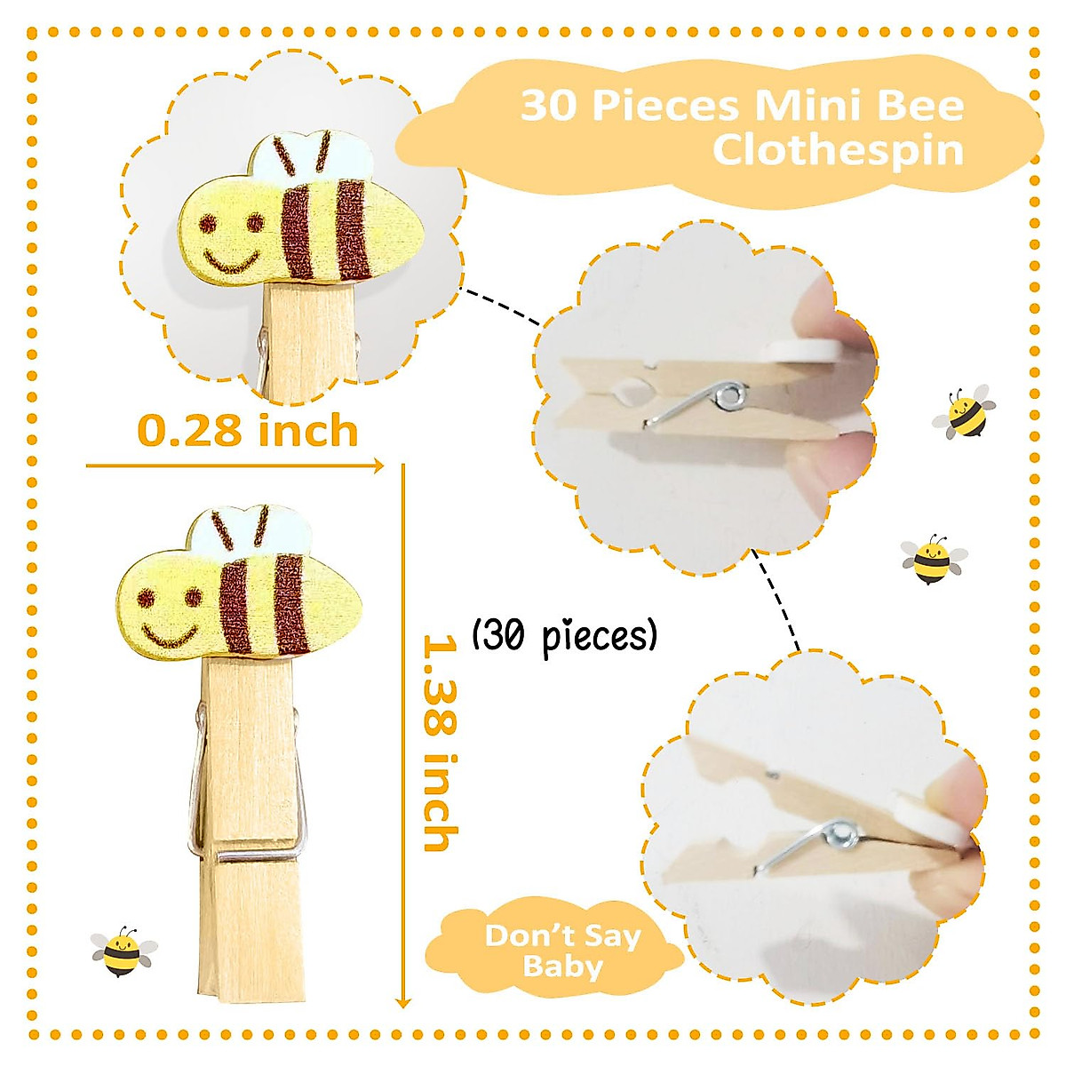 Winnie Baby Shower Decorations-Baby Shower Games-Baby Shwoer Party Decor-Baby Shower Table Sign Centerpieces-Dont Say Baby Shower Games Pooh Birthday Supplies Party Decorations