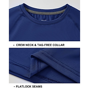 Willit Boys' Compression Shirts Youth Long Sleeve Football Undershirts Kids Baseball Quick Dry Baselayer Brilliant Blue XS