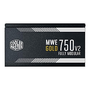 Cooler Master MWE Gold 750 V2 Full Modular, 750W, 80+ Gold Efficiency, GPU Support RTX 4070 Super, 2 EPS Connectors, 120mm HDB Fan, Semi-fanless, 5-Year