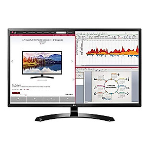 LG 32MP58HQ-P 32-Inch IPS Monitor with Screen Split, Black