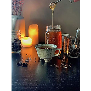 Jarware Honey Dipper, Wide Mouth, Silver