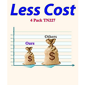 (4-Pack, BK,C,M,Y) ColorPrint Compatible TN227 Toner Cartridge Replacement for Brother TN-227 TN227 TN223 Work with HL-L3210CW HL L3230CDW L3710CDW L3270CDW MFC-L3710CW MFC L3750CDW L3770CDW Printer