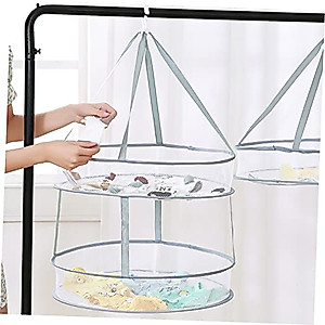 Zerodeko 2pcs Foldable Laundry Rack Dish Drying Rack Large Collapsible Drying Rack for Clothes Sweater Hanging Dryer Clothes Dryer net Foldable Clothes Drying Rack mesh Basket Dryer