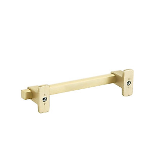 Amerock | Cabinet Pull | Matte Gold | 5-1/16 inch (128 mm) Center-to-Center | Rockwell | 1 Pack | Drawer Pull | Drawer Handle | Cabinet Hardware