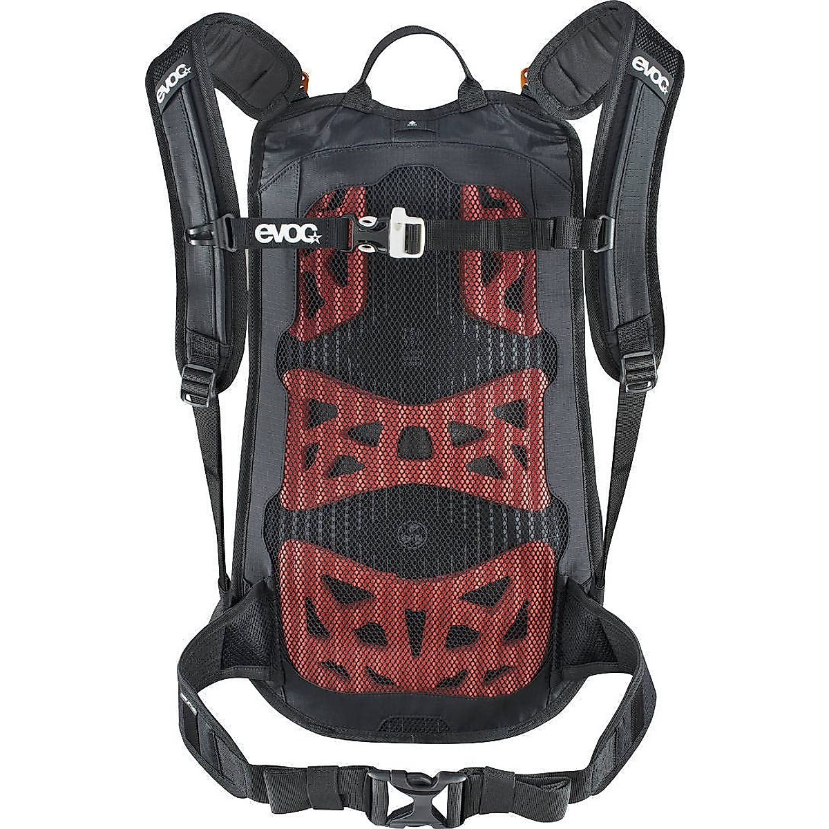 EVOC Stage 12L Carbon Grey-Chili Red Hydration Bag Backpack w/o Bladder
