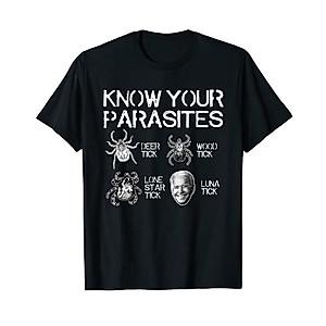 Know Your Parasites Tick Biden (on back) Classic T-Shirt