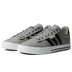 adidas Men's Daily 3.0 Skate Shoe, Dove Grey/Core Black/Cloud White, 12