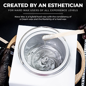 Nova Wax - Stripless Wax for Hair Removal - Hot Wax Tablets for Sensitive Skin (500g/ 1.1lb/ 17oz) Professional Hard Wax - Creamy and Elastic Formula