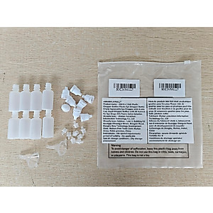 Roshtia 200 Pcs 15ml Plastic Dropper Bottles Plastic Eye Dropper Bottle Empty Squeezable Eye Dropper with Screw Cap Liquid Dropper Bottles with 10 Funnels for Eye Drops Oils Paints Saline Solution