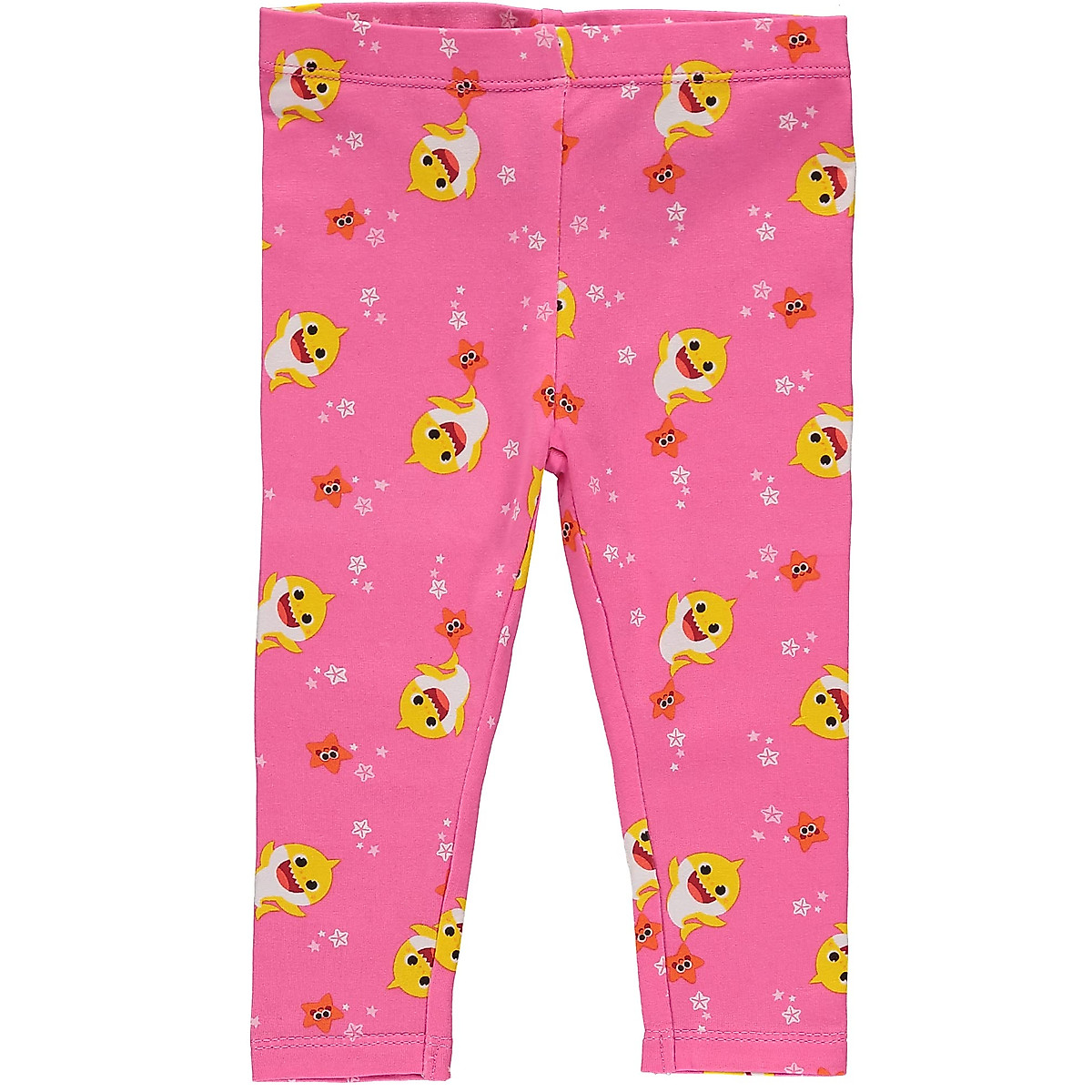 Baby Shark Girls' Creeper Bodysuit with Pull on Pants and Matching Headband 3 Piece Set (Pink/Rose, 0-3 Months)